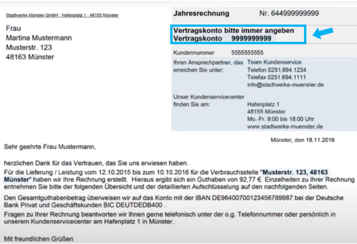 Im Kundenportal registrieren - Stadtwerke Münster